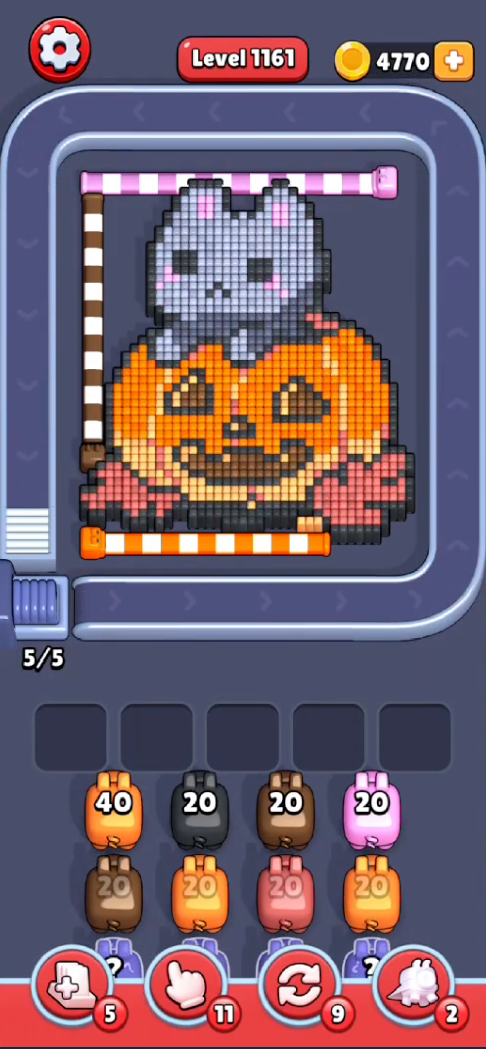 Levels 1161-1165 - Pixel Flow Level Guide